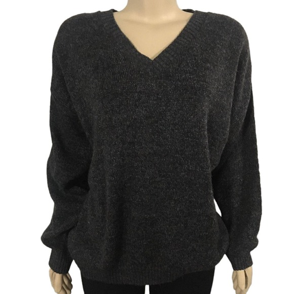 protegé collection | Sweaters | Proteg Collection Black Gray Knit Cozy ...